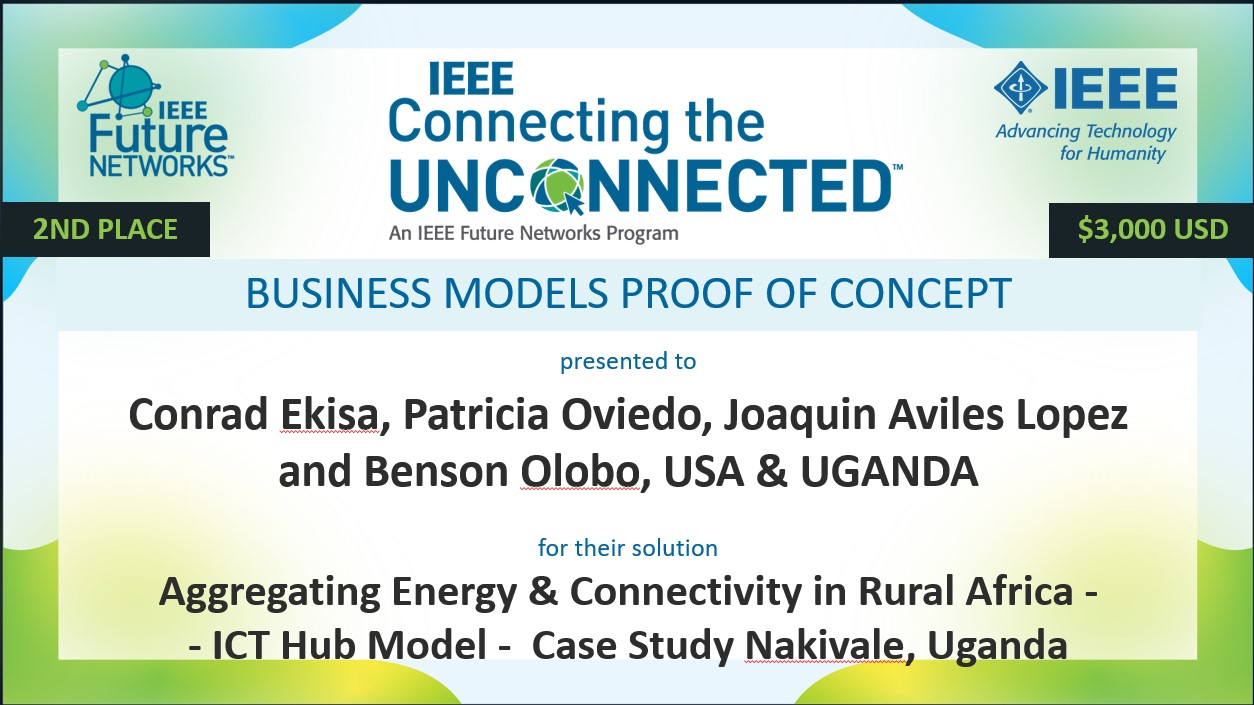 Winner Presentation: Joaquin Aviles Lopez - Connecting the Unconnected